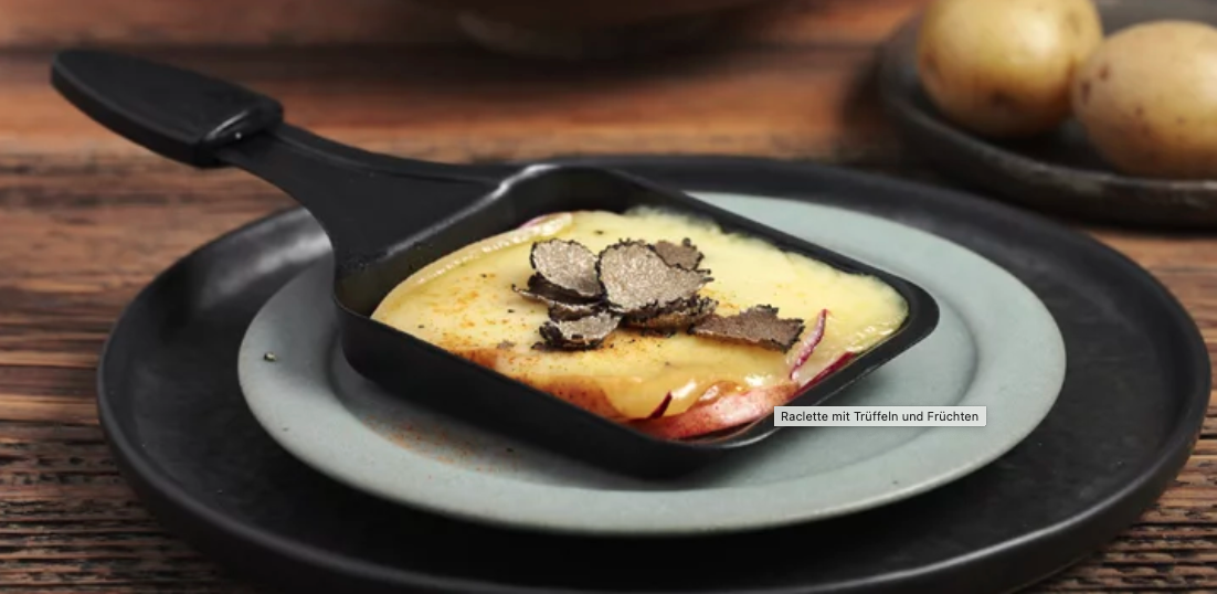 Raclette Suisse® mit Trüffel und Früchten | Schweizer Käse